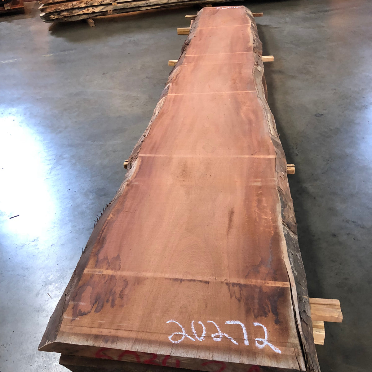 A live edge sipo mahogany slab of wood – Collector's Specialty Woods
