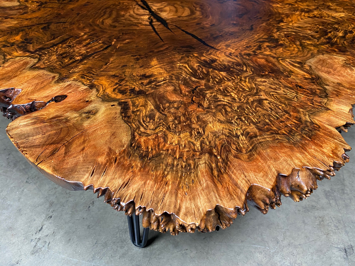 Claro Walnut Burl Coffee Table | Custom Furniture | CS Woods ...